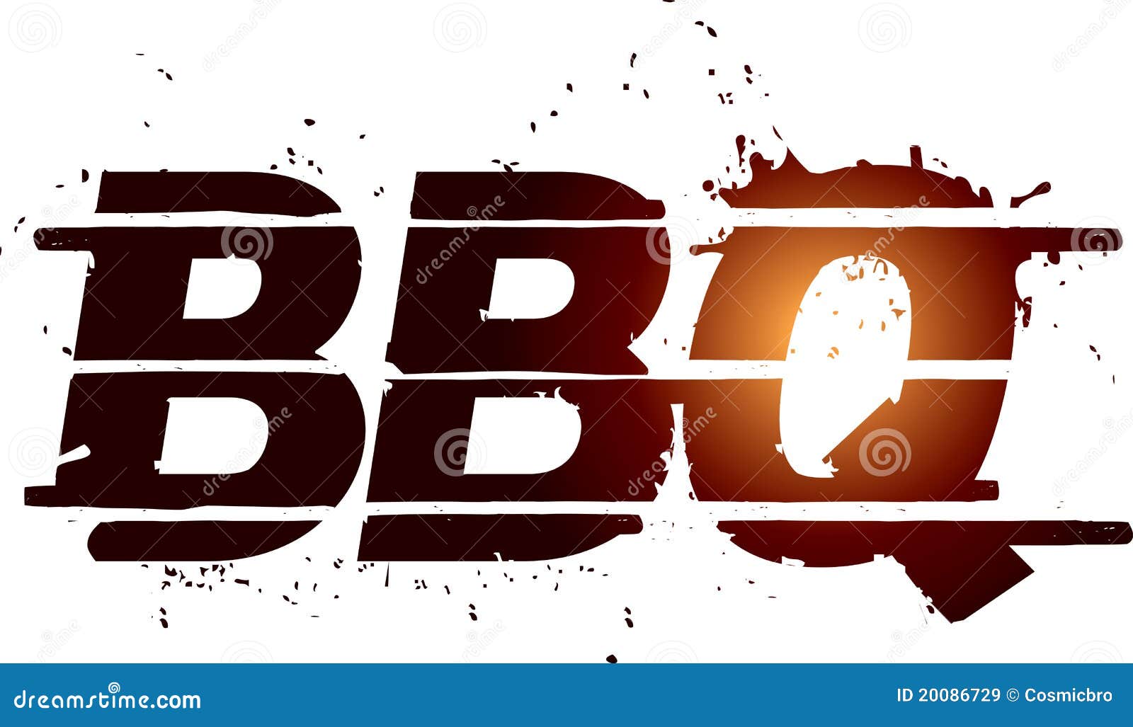 BBQ grill graphic text stock vector. Illustration of summer - 20086729