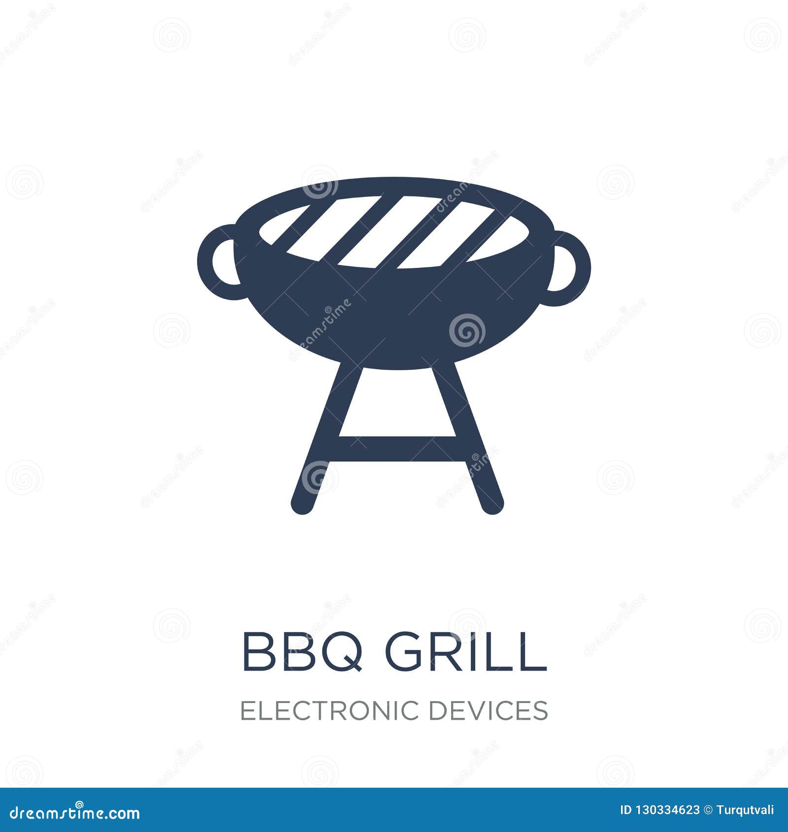 BBQ Grill Icon. Trendy Flat Vector BBQ Grill Icon on White Backg Stock ...