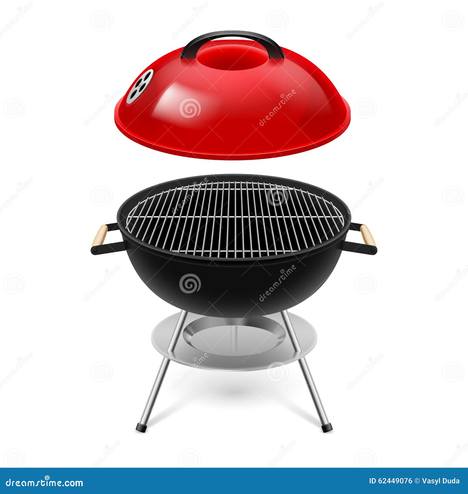 BBQ grill stock vector. Illustration of metal, cooking - 62449076