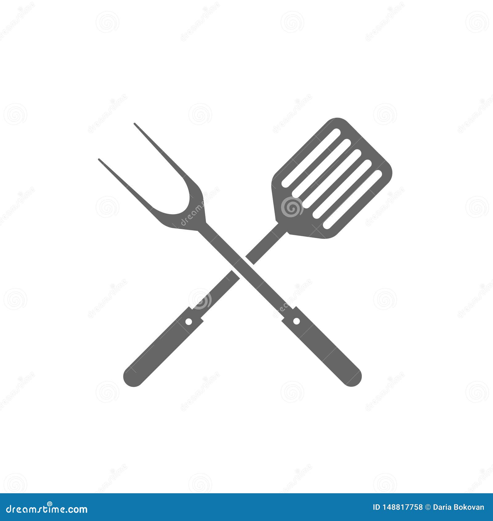 BBQ grill tools stock illustration. Illustration of handle - 148817758
