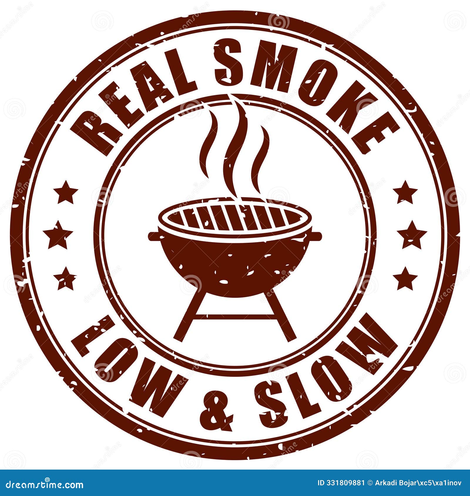 Bbq grill vector stamp stock vector. Illustration of meat - 331809881