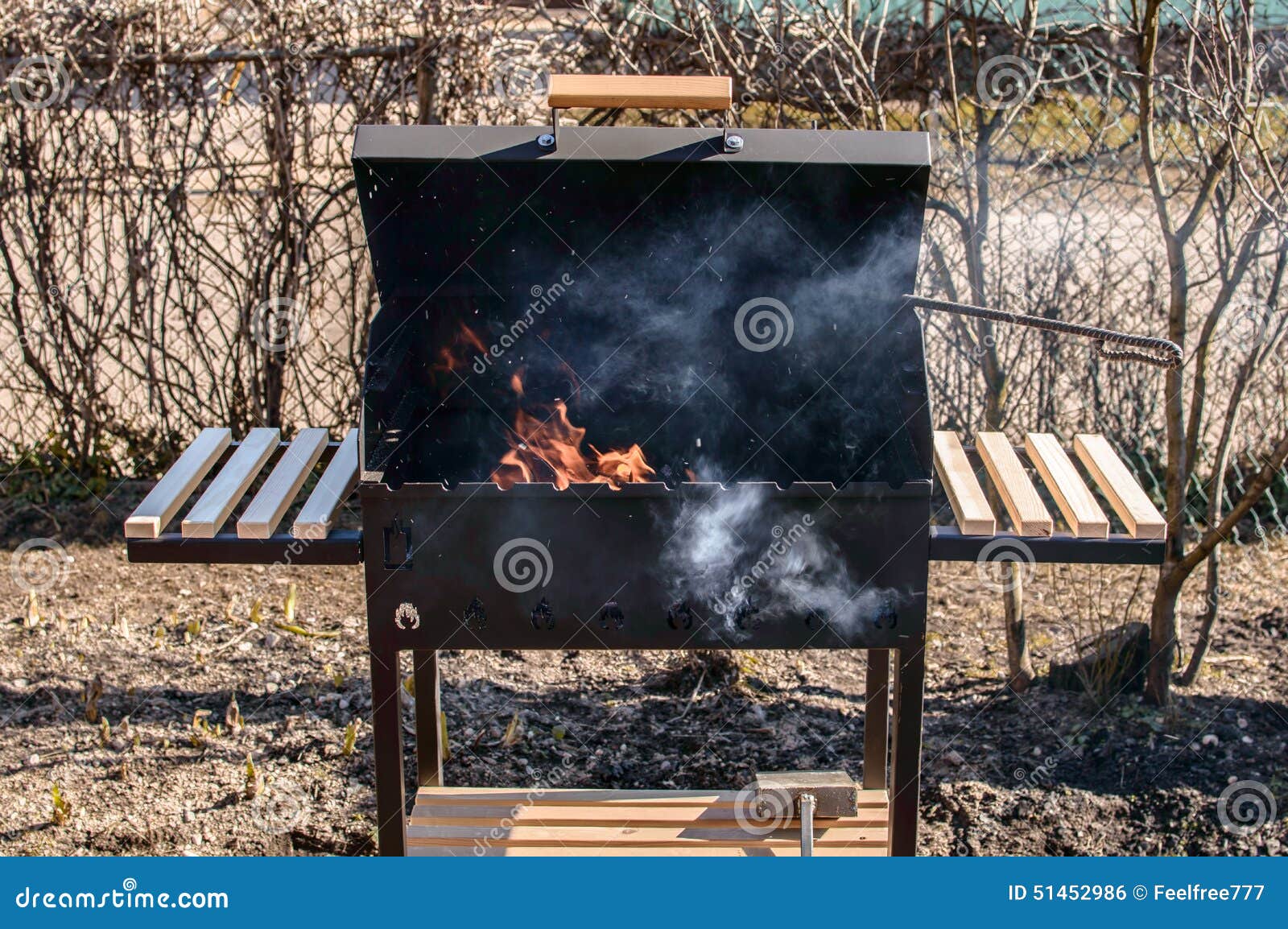 BBQ grilling stock photo. Image of camp, grill, dinner - 51452986