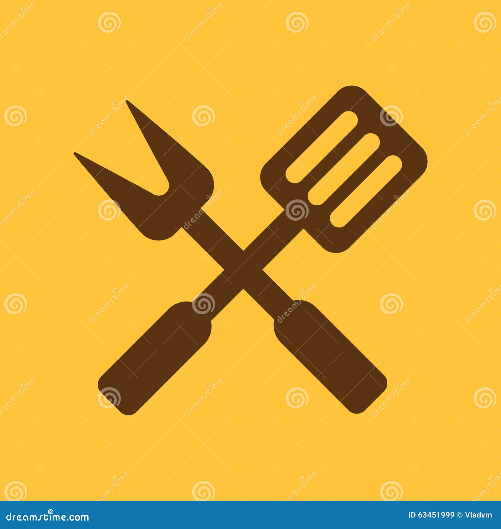The Bbq Icon. Barbecue and Kitchen, Cook Symbol Stock Illustration ...