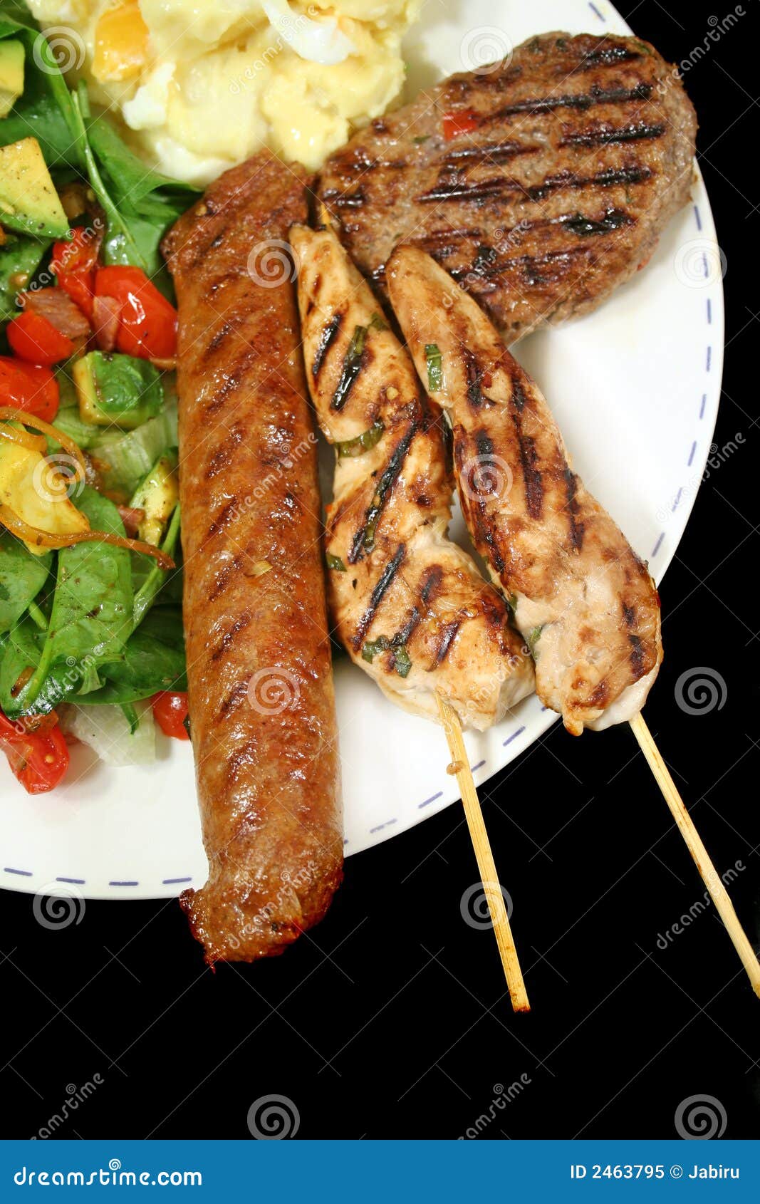BBQ Lunch stock image. Image of good, nutritional, flavorsome - 2463795