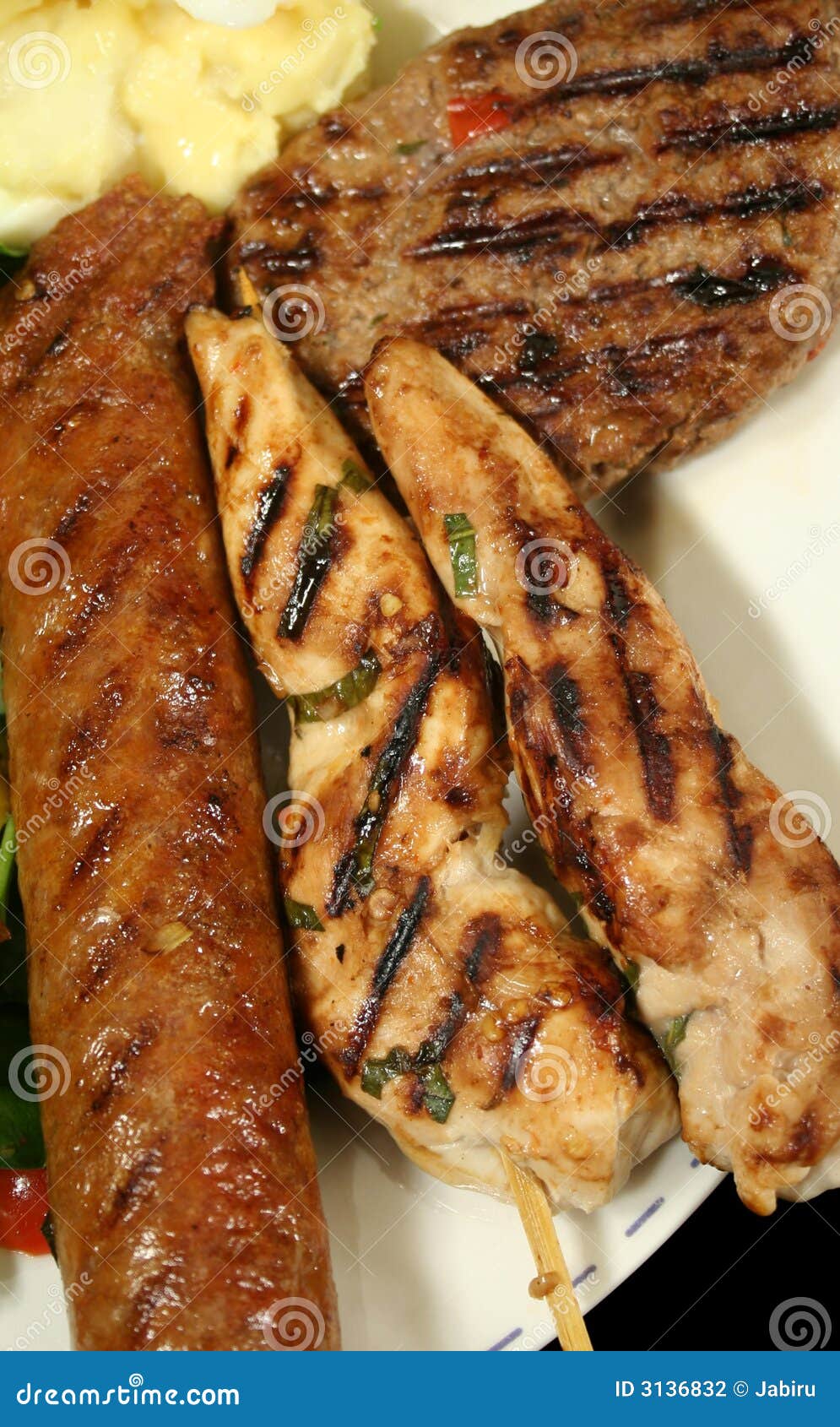 BBQ Lunch 5 stock photo. Image of flavorsome, lunch, meal - 3136832