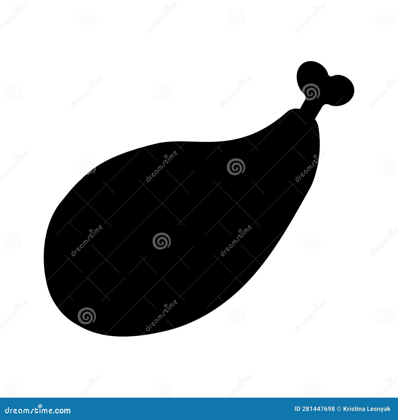 Meat Bone Sign Emoji Icon Illustration. Carnivore Vector Symbol ...