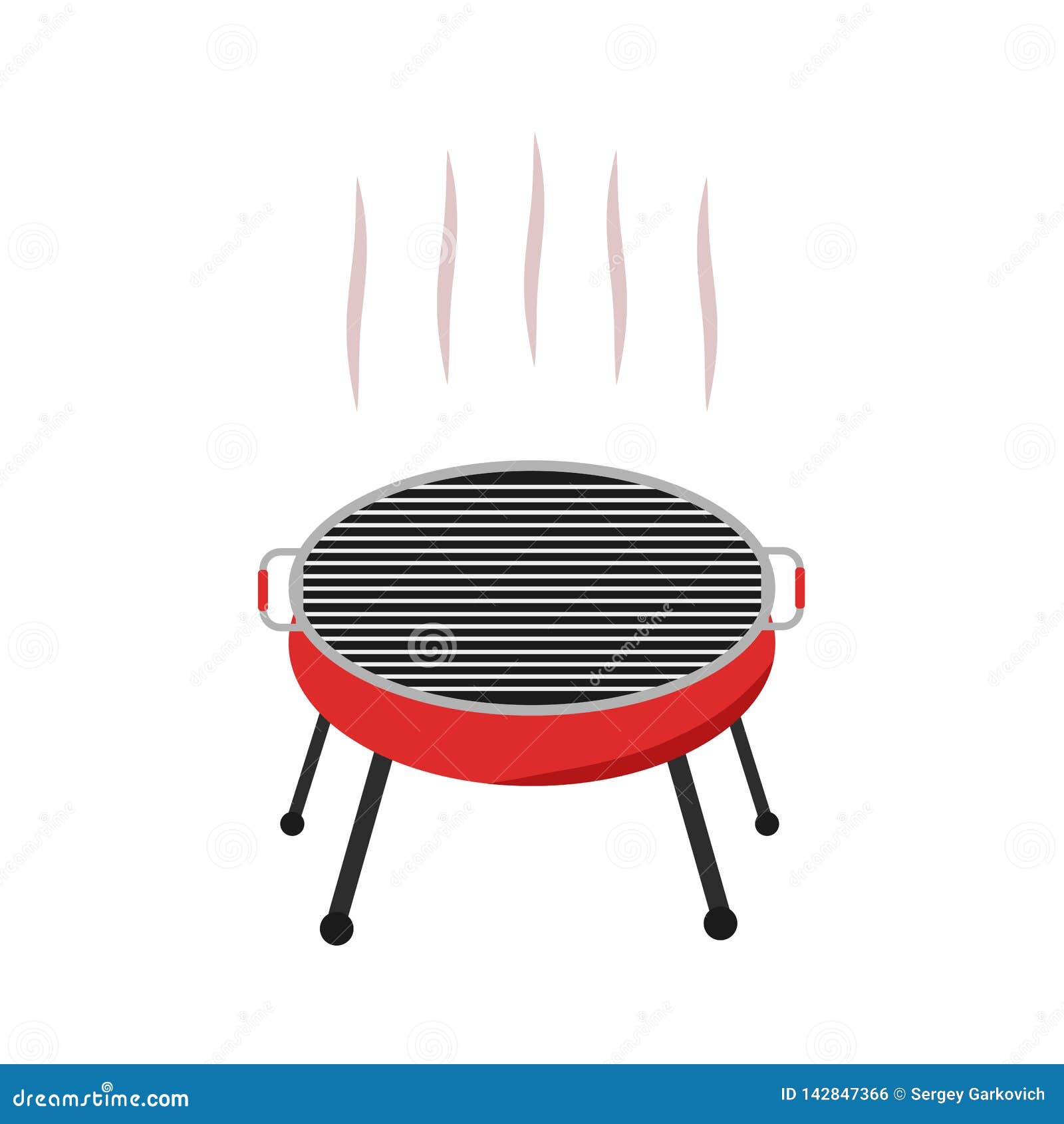 BBQ Party Icon Isolated on White Background. Barbeque Grill Concept ...