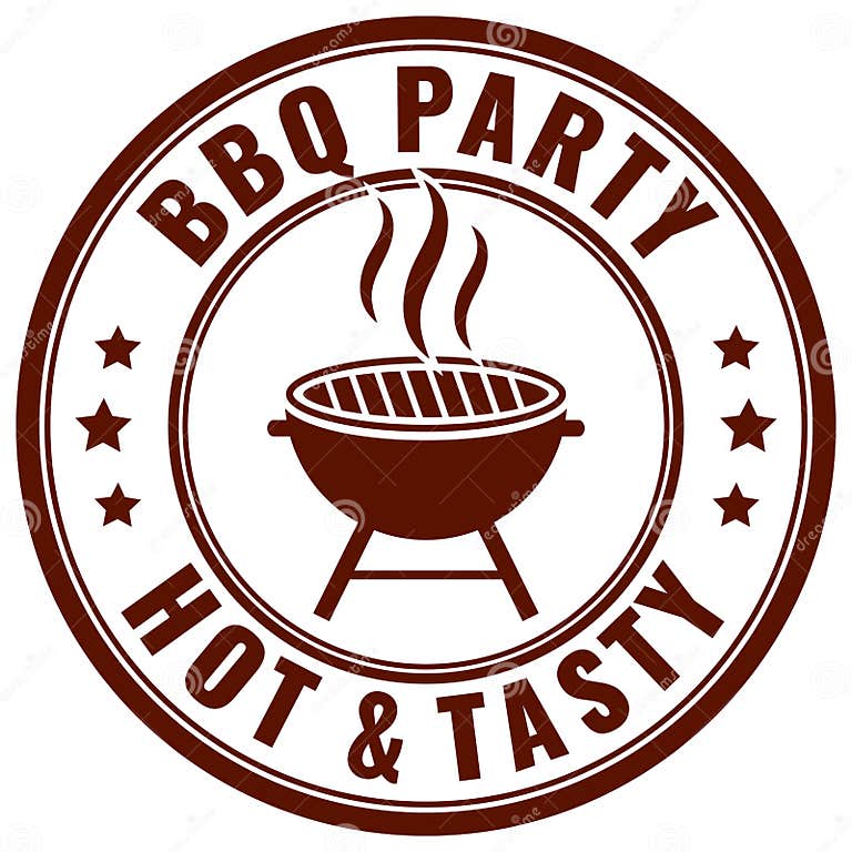 Bbq party vector sign stock vector. Illustration of delicious - 336211379