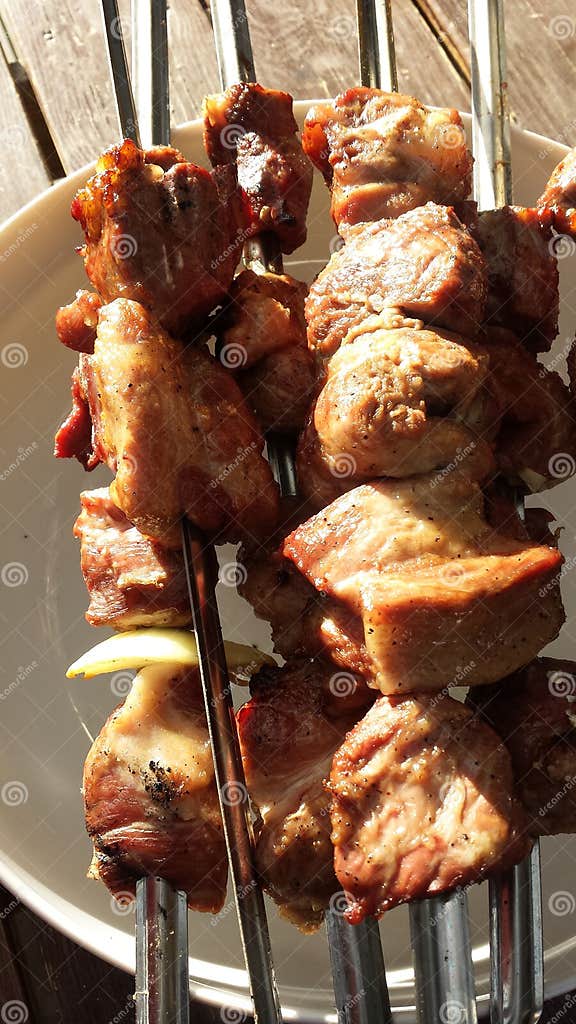 BBQ ready meet in summer stock image. Image of dinner - 306548511