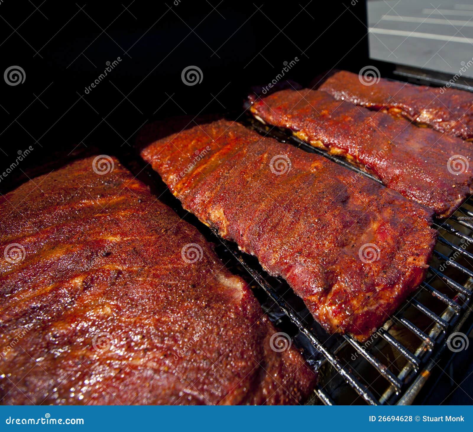 BBQ ribben stock foto. Image of koken, amerika, vettig - 26694628