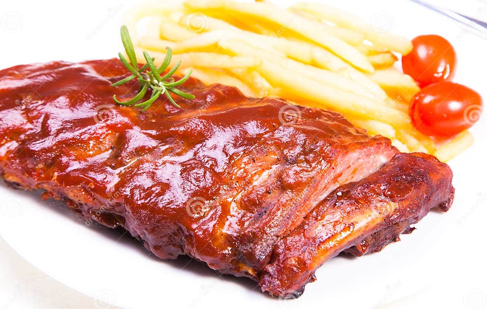 BBQ ribs stock image. Image of tasty, delicious, smoked - 23017961