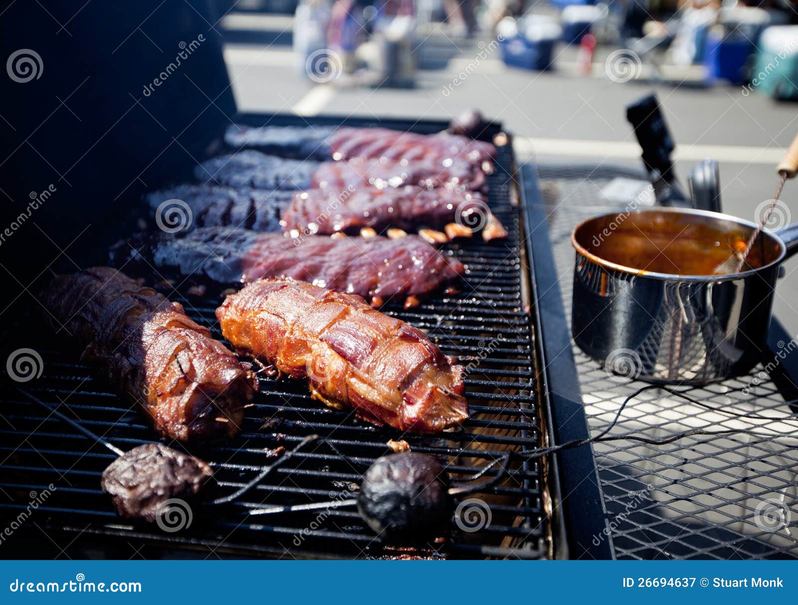 BBQ ribs stock image. Image of back, ribs, saucy, gordito - 26694637