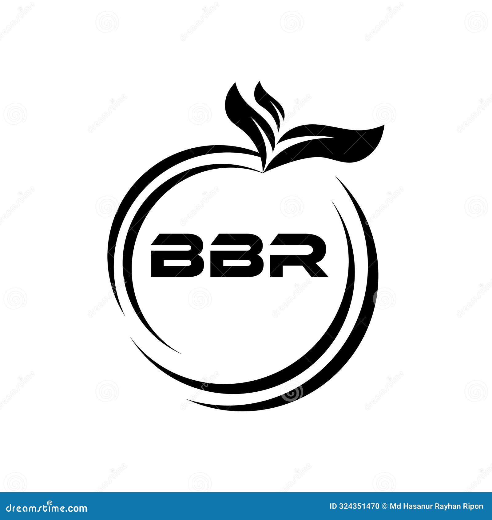 BBR Letter Logo Design. BBR Simple and Modern Monogram Logo Stock ...