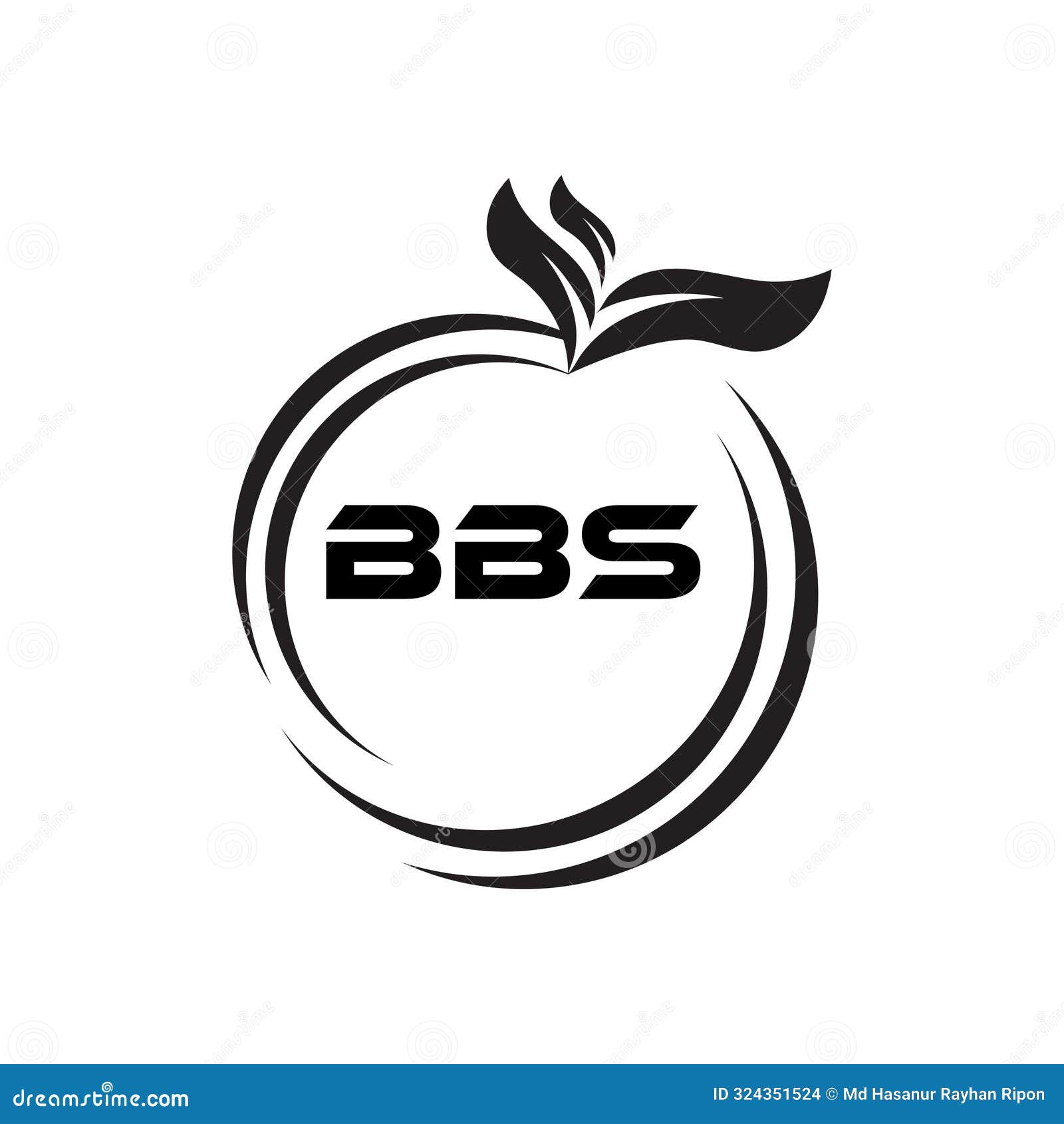 BBS Letter Logo Design. BBS Simple and Modern Monogram Logo Stock ...