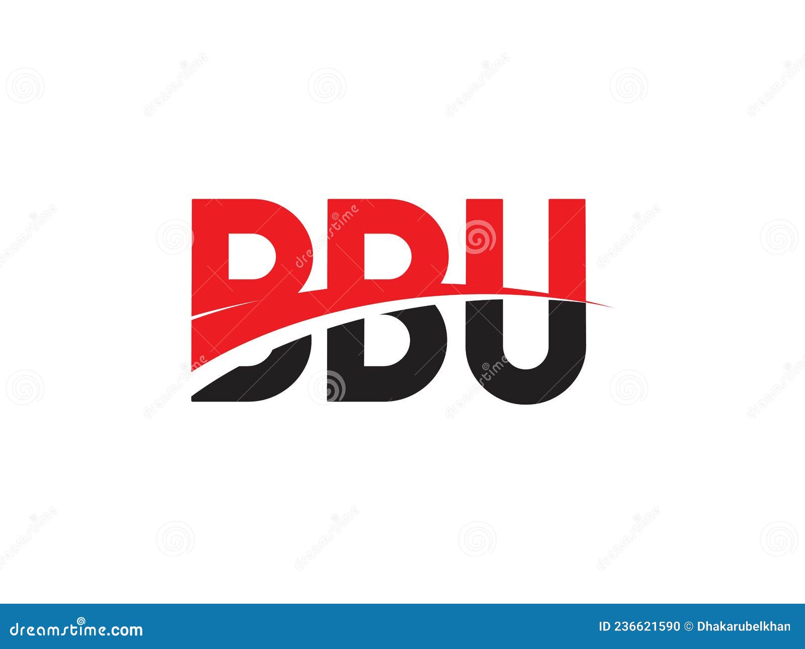 BBU Letter Initial Logo Design Vector Illustration Stock Vector ...