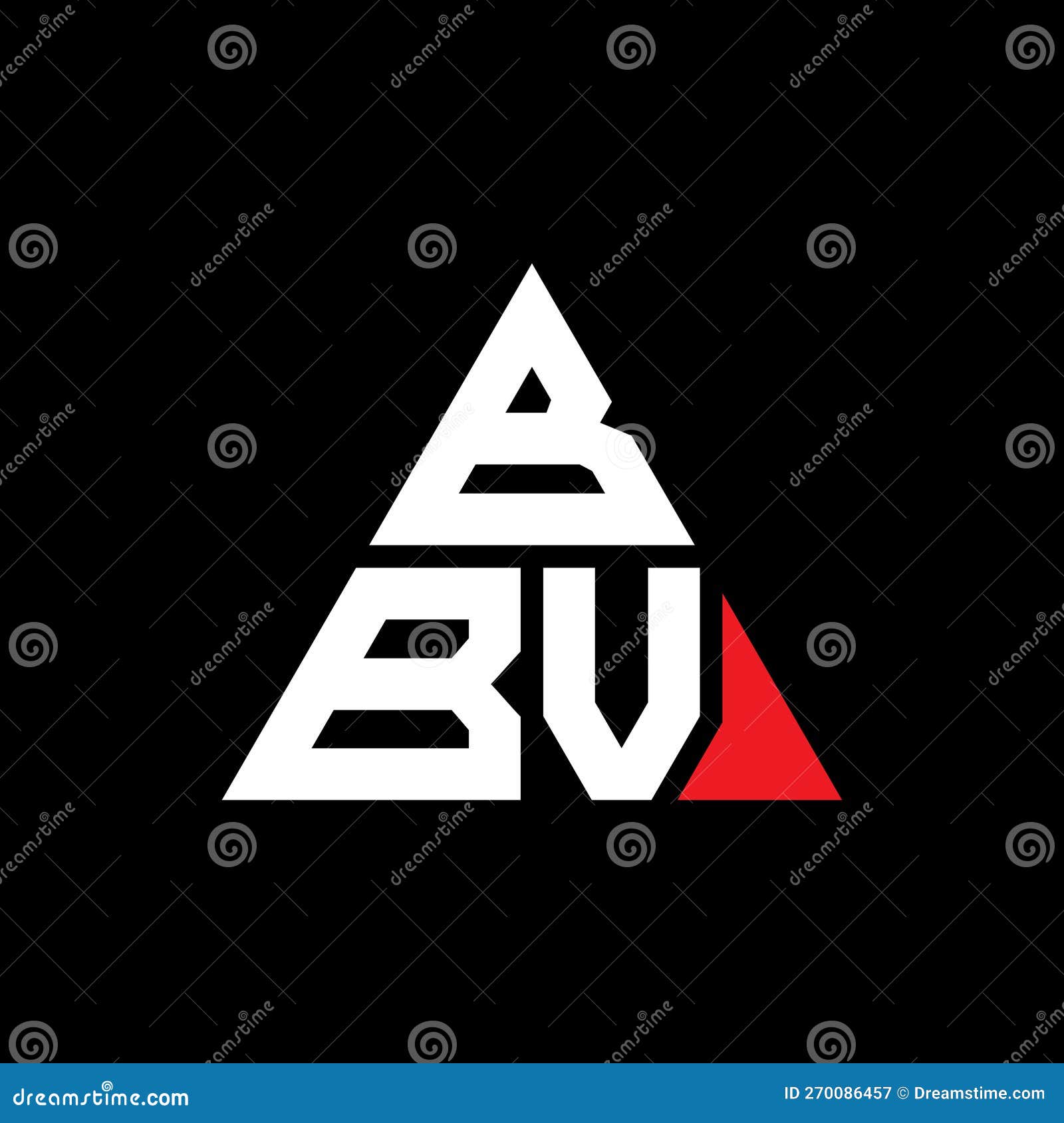BBV Triangle Letter Logo Design with Triangle Shape. BBV Triangle Logo ...