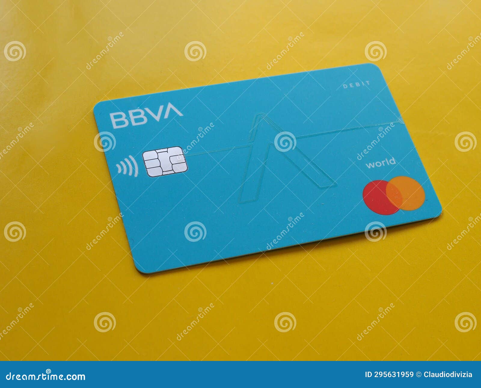 BBVA MasterCard Debit Card in Milan Editorial Stock Image - Image of ...