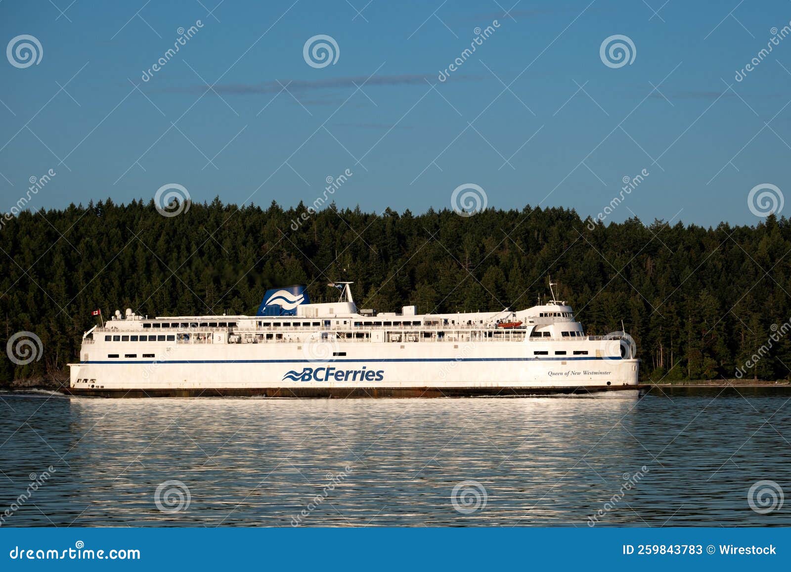 BC Ferries in the Salish Sea on a Sunny Day Editorial Stock Photo ...