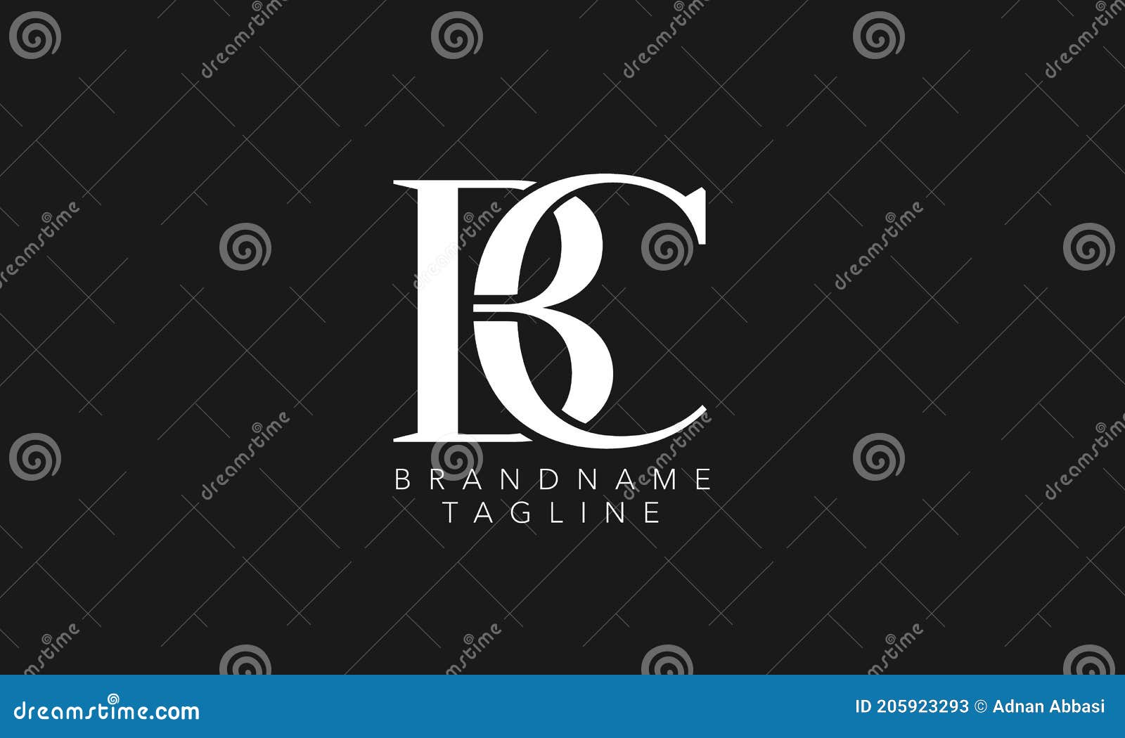 BC Initials stock vector. Illustration of company, professional - 205923293