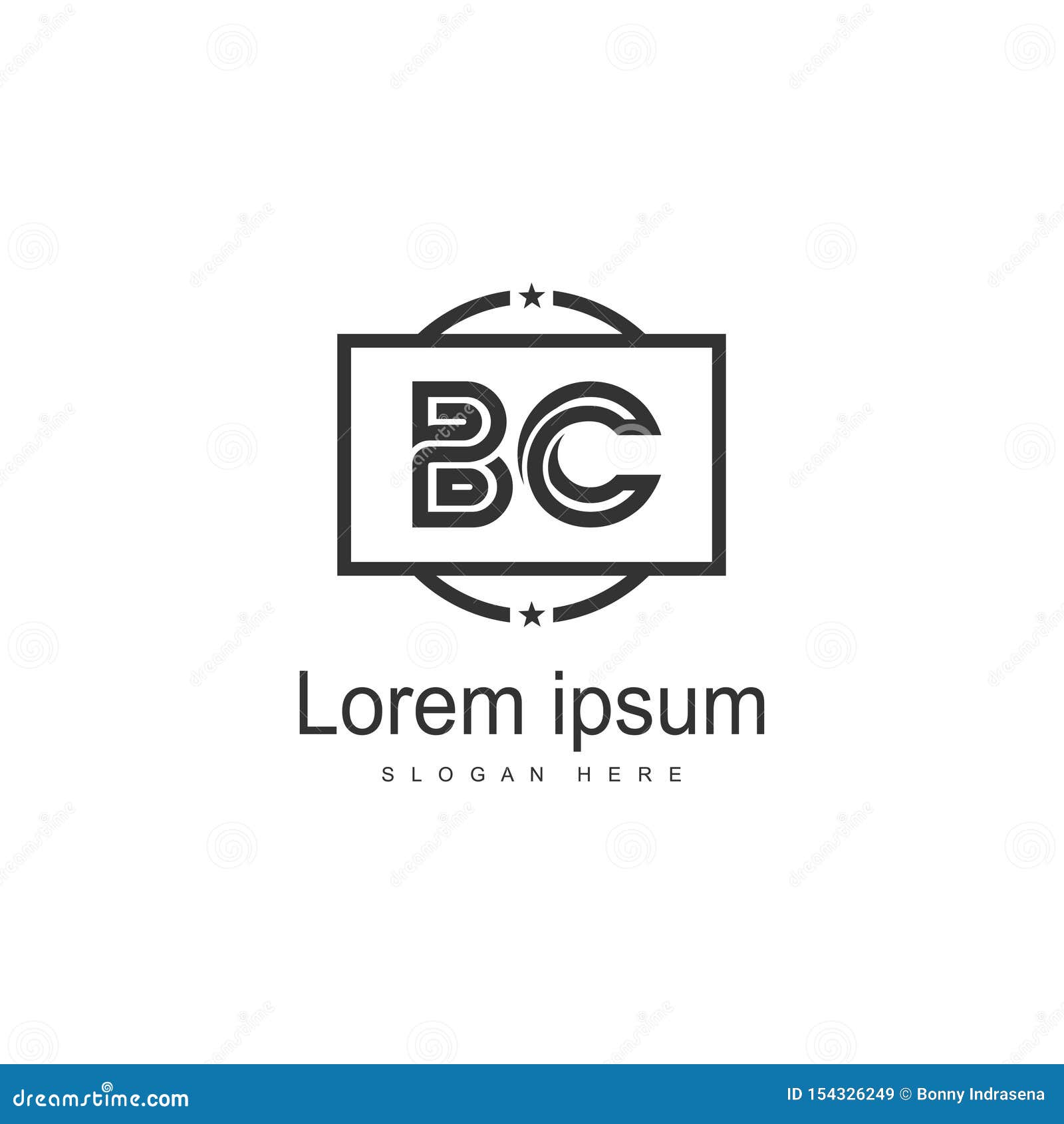BC Letter Logo Design. Creative Modern BC Letters Icon Illustration ...