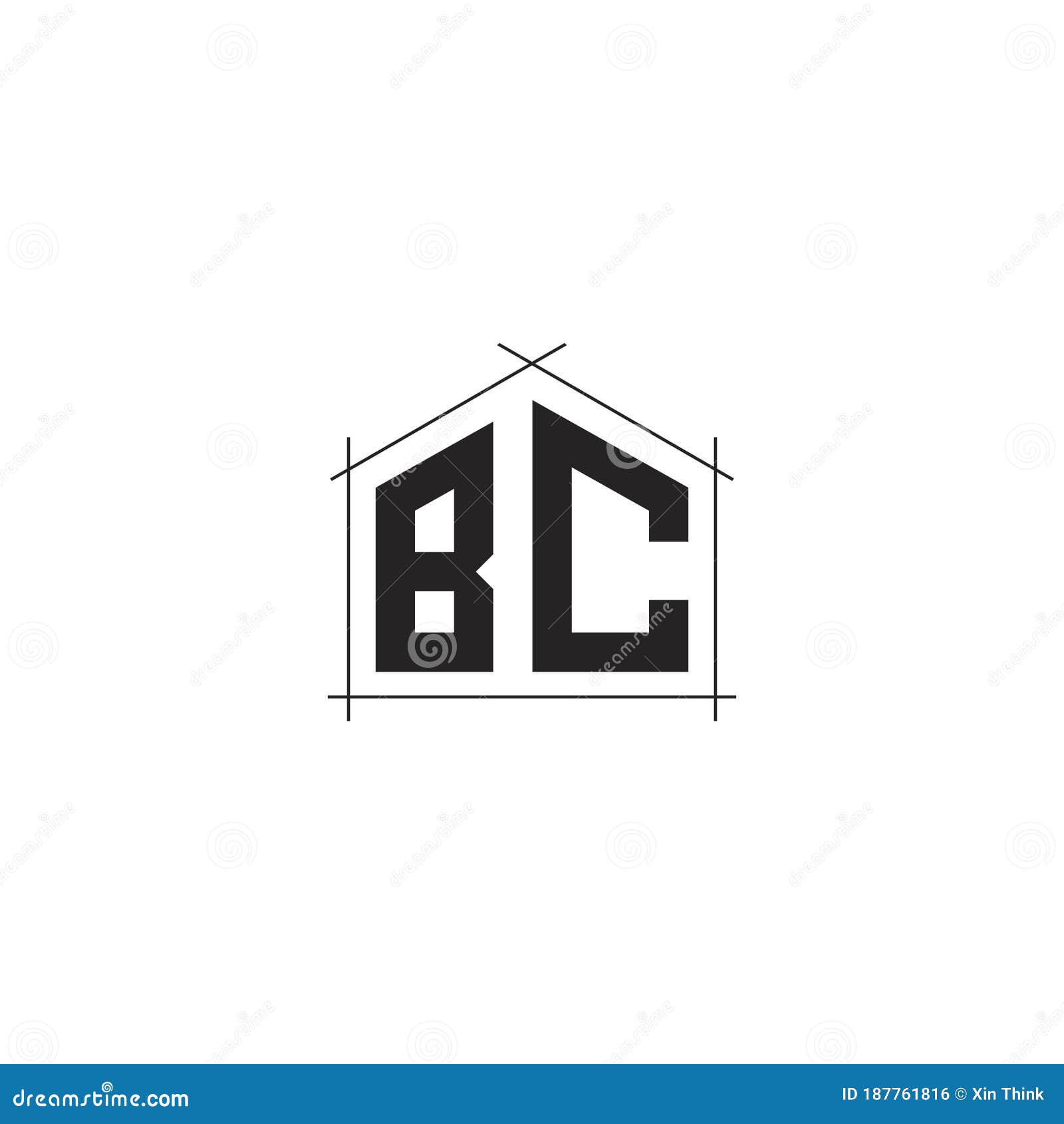 BC Letter Logo Icon Design Template Elements Stock Vector ...