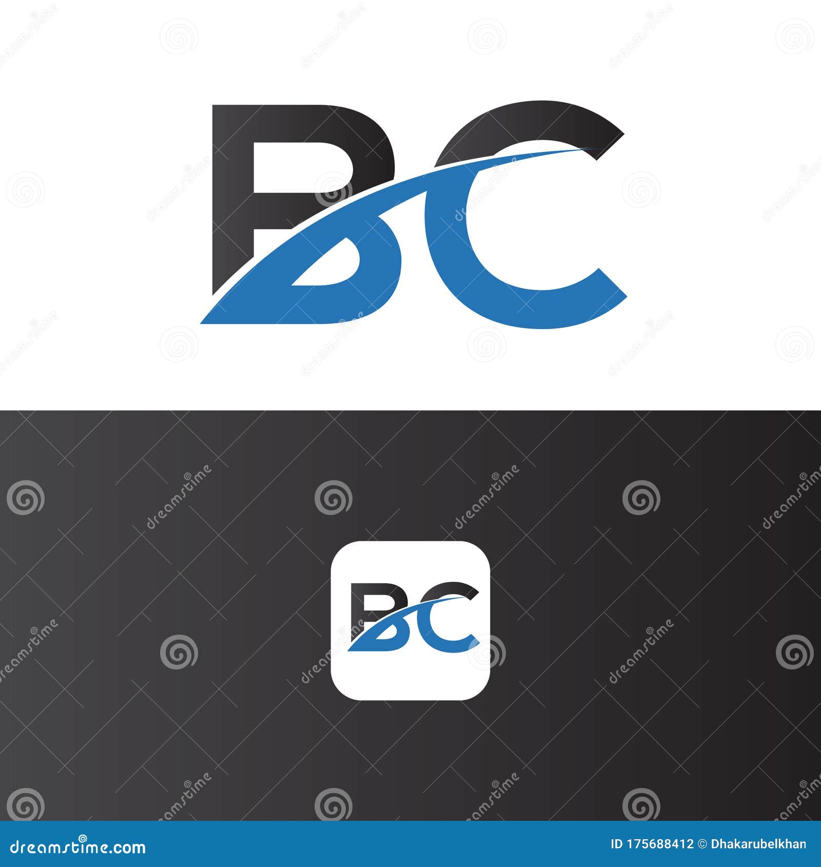 BC Logo Letter Design Template Element Stock Vector - Illustration of ...