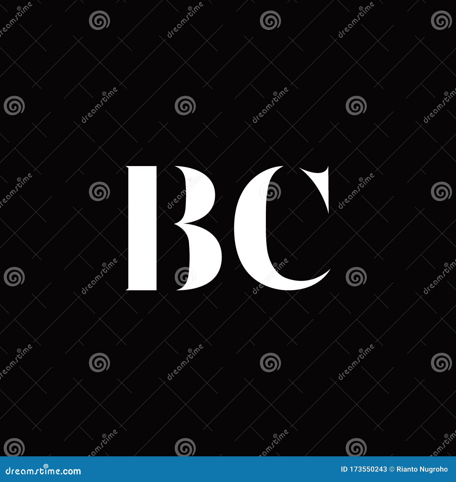 BC Logo Letter Initial Logo Designs Template Stock Vector ...