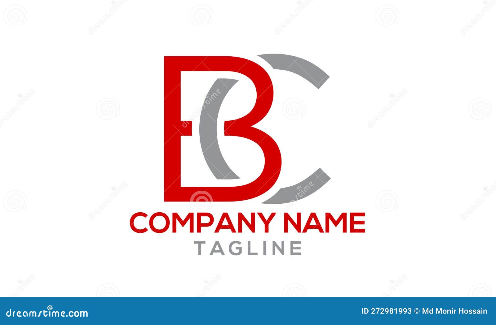 Bc Typography Logo Design Alphabet Stock Vector - Illustration of ...