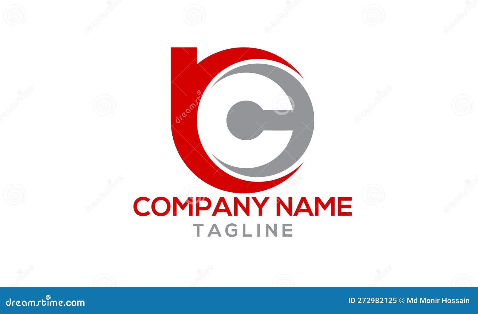 Bc Typography Logo Design Alphabet Stock Vector - Illustration of ...