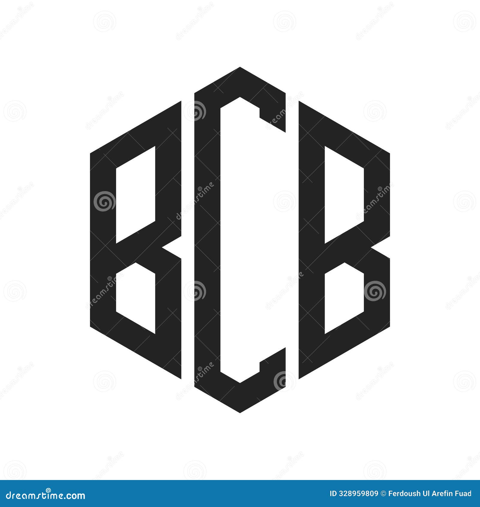 BCB Logo Design. Initial Letter BCB Monogram Logo Using Hexagon Shape ...