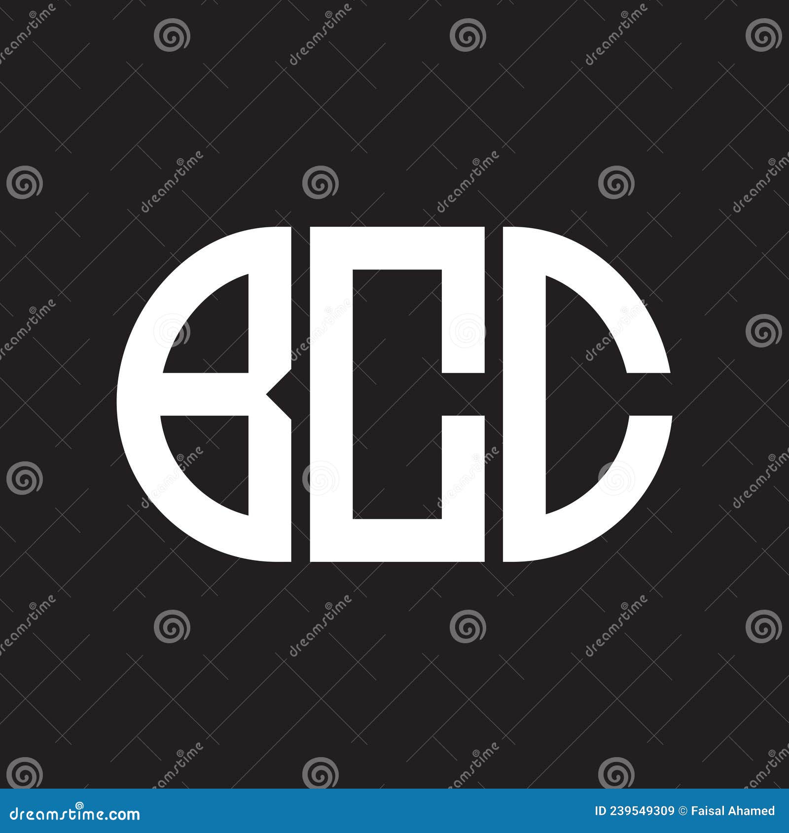 BCC Letter Logo Design on Black Background. BCC Stock Vector ...