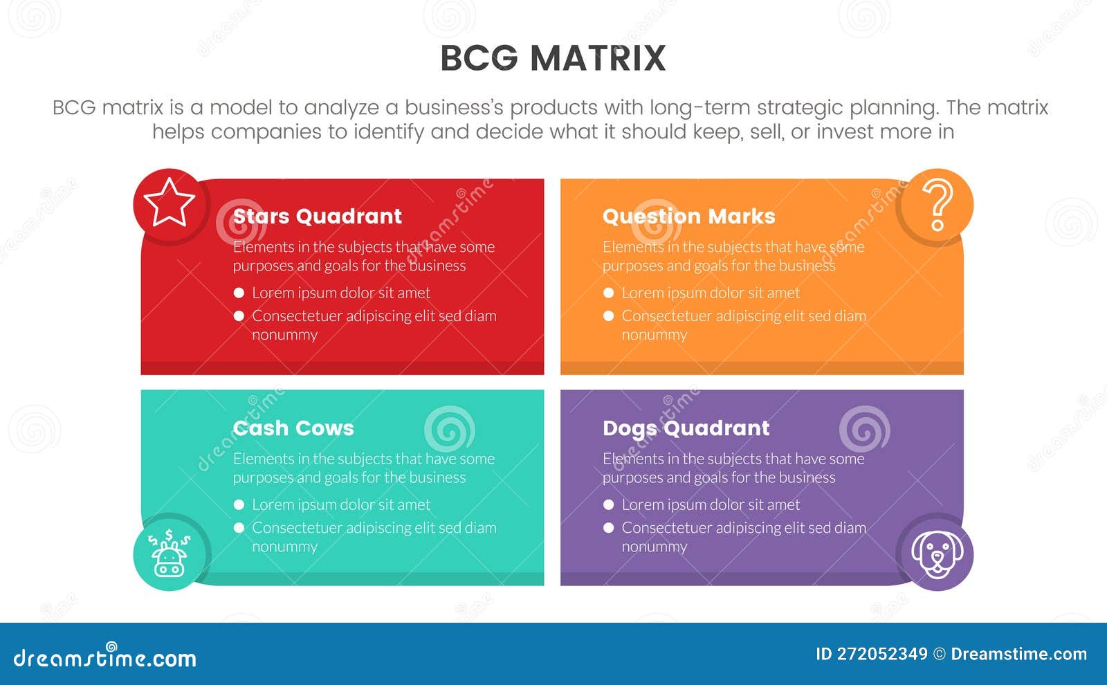 Bcg Growth Share Matrix Infographic Data Template with Big Box ...