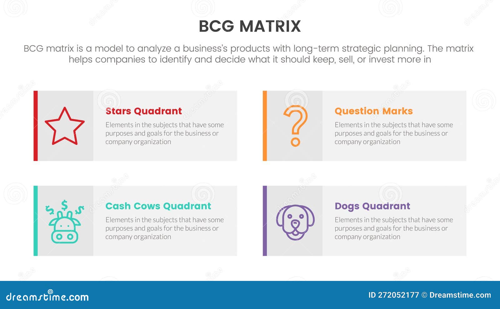 Bcg Growth Share Matrix Infographic Data Template with Long Box ...