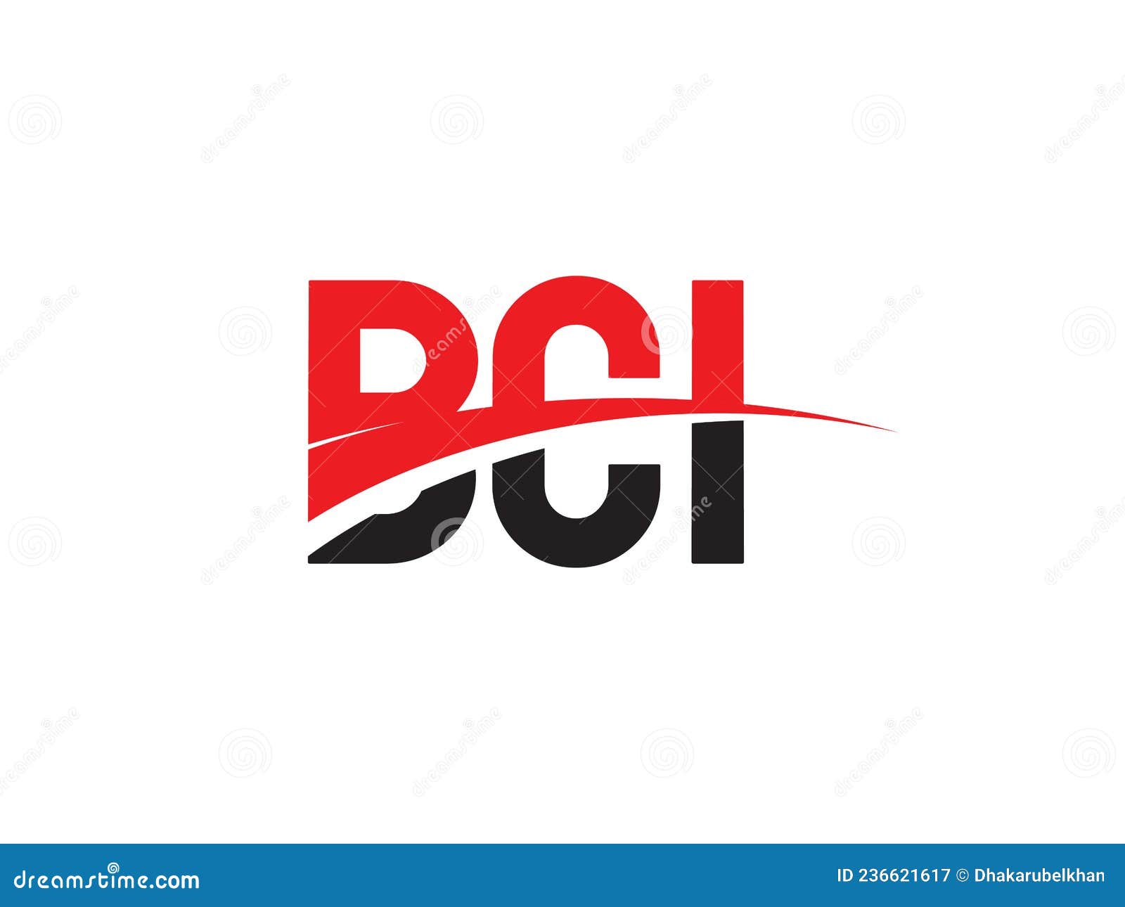 BCI Letter Initial Logo Design Vector Illustration Stock Vector ...