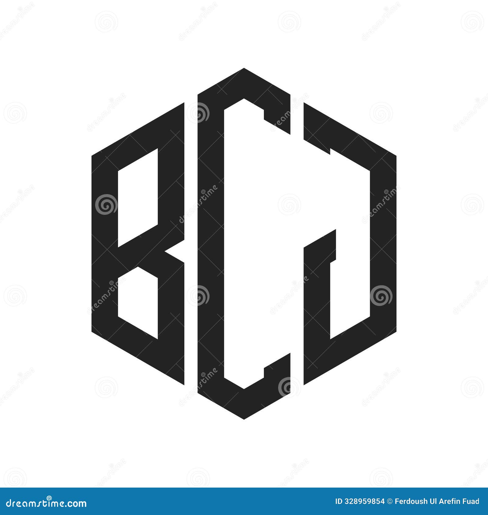 BCJ Logo Design. Initial Letter BCJ Monogram Logo Using Hexagon Shape ...