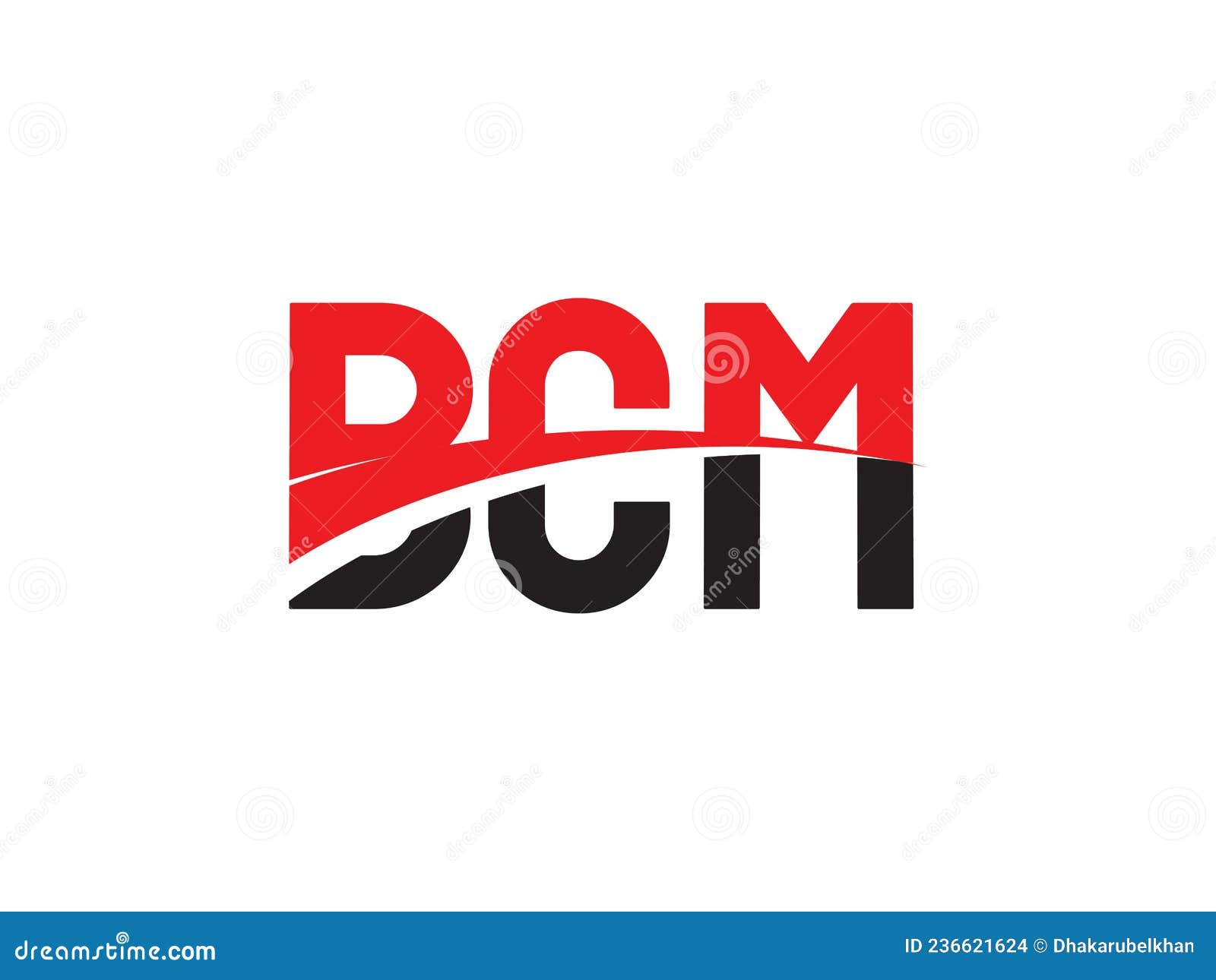 BCM Letter Initial Logo Design Vector Illustration Stock Vector ...