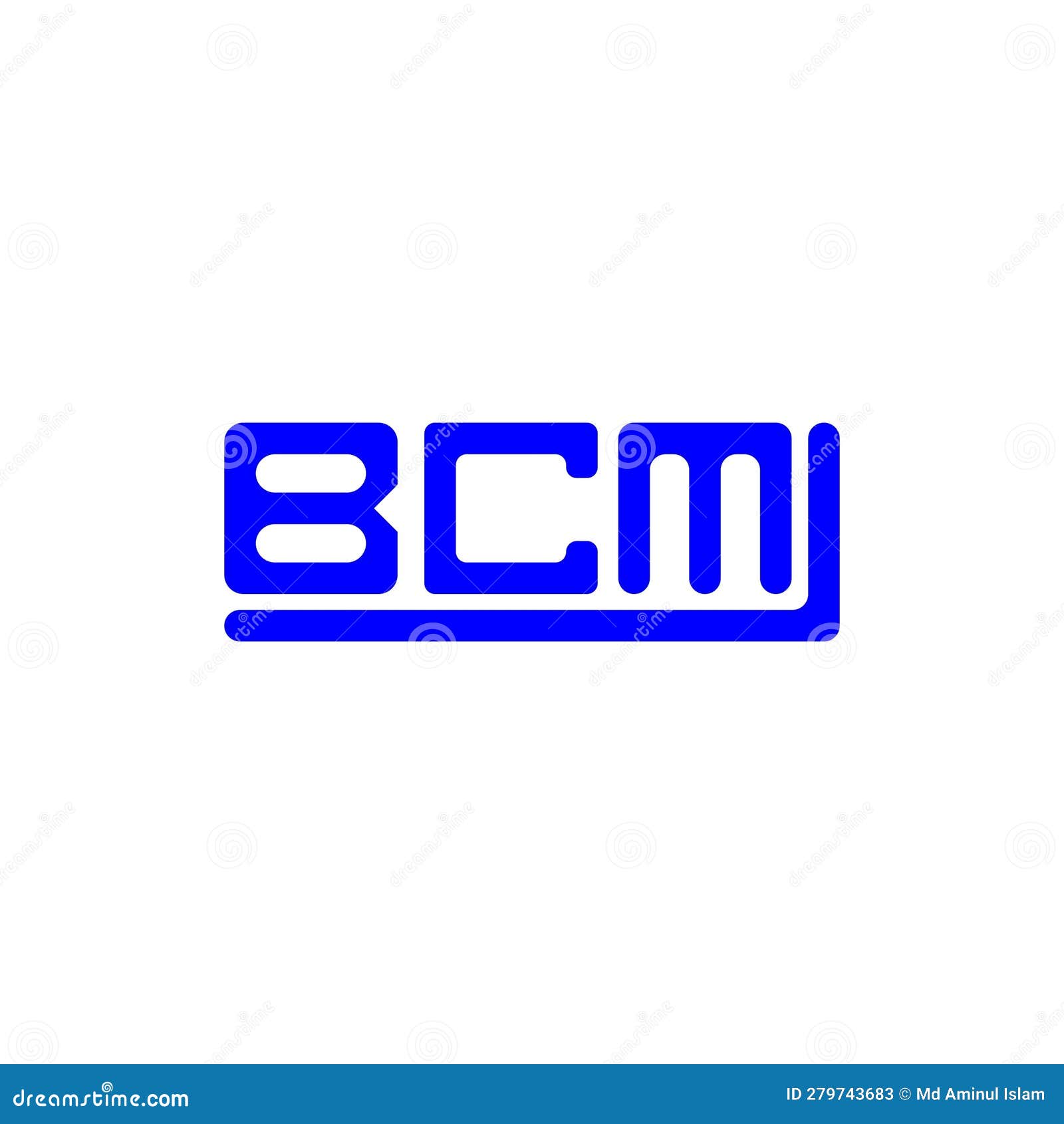 BCM Letter Logo Creative Design with Vector Graphic, BCM Stock ...