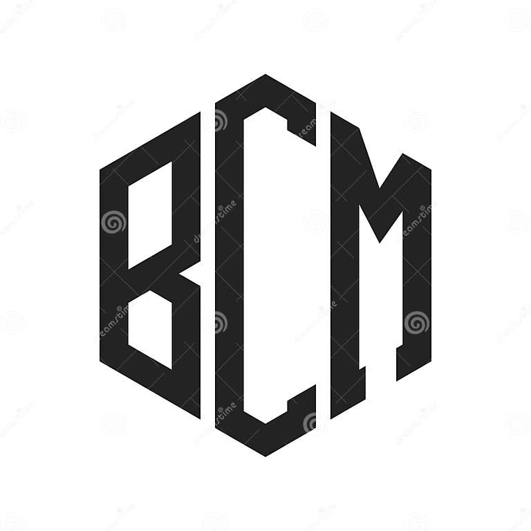 BCM Logo Design. Initial Letter BCM Monogram Logo Using Hexagon Shape ...