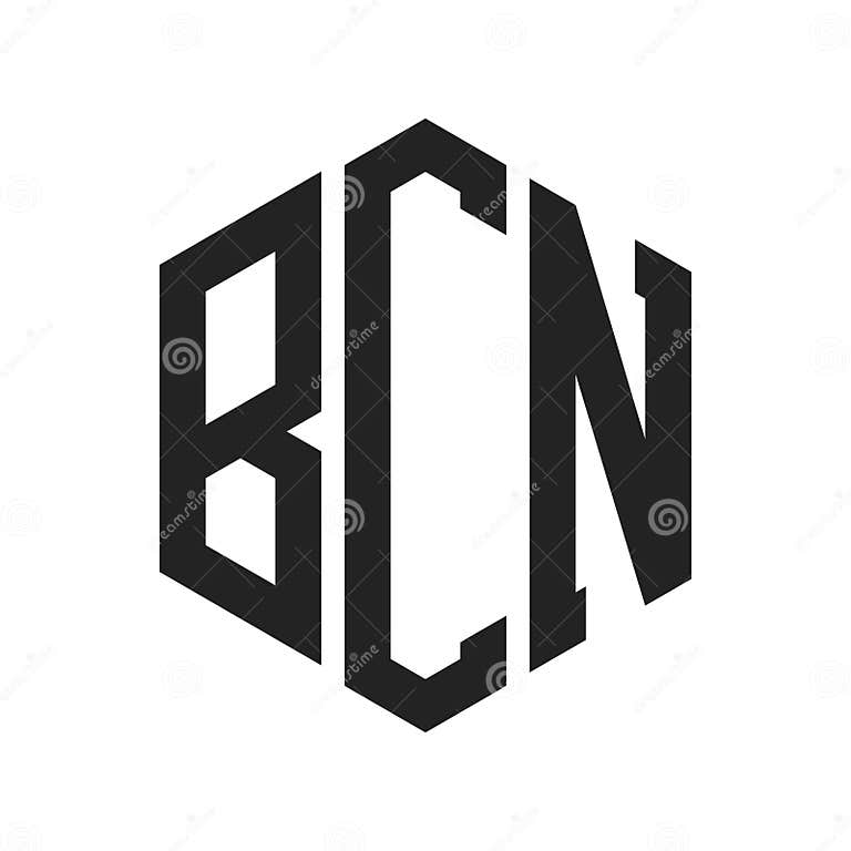 BCN Logo Design. Initial Letter BCN Monogram Logo Using Hexagon Shape ...