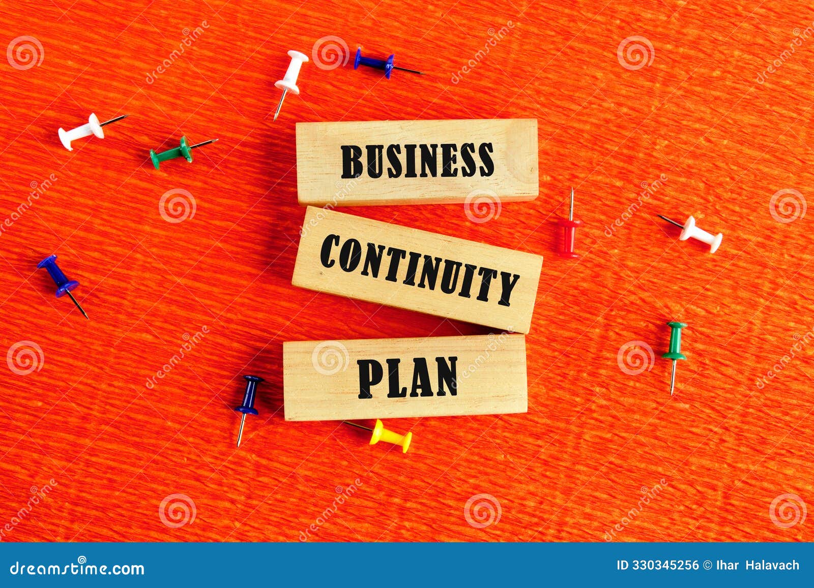 BCP Business Continuity Plan WRITTEN the Inscription on the Blocks on ...