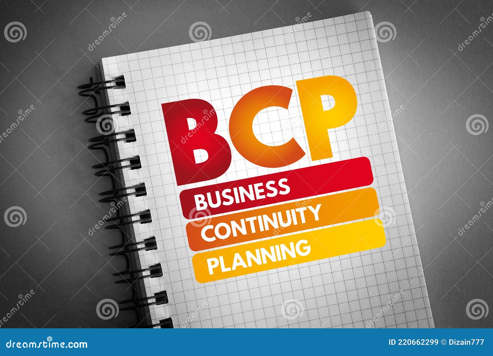BCP - Business Continuity Planning Acronym on Notepad, Business Concept ...