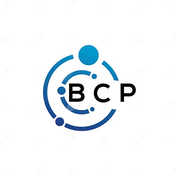 BCP Letter Logo Design on Black Background. BCP Creative Initials ...
