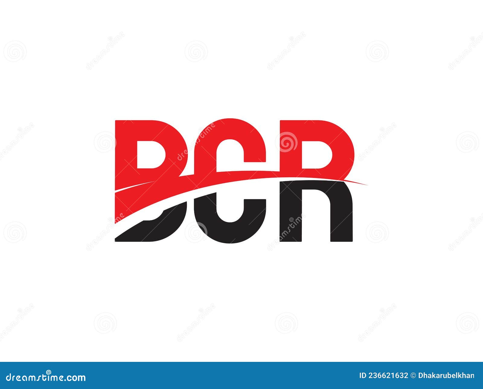BCR Letter Initial Logo Design Vector Illustration Stock Vector ...