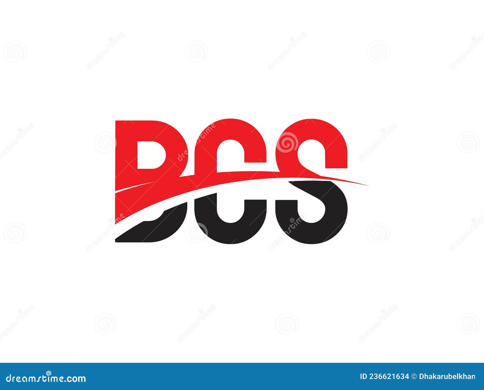 BCS Letter Initial Logo Design Vector Illustration Stock Vector ...
