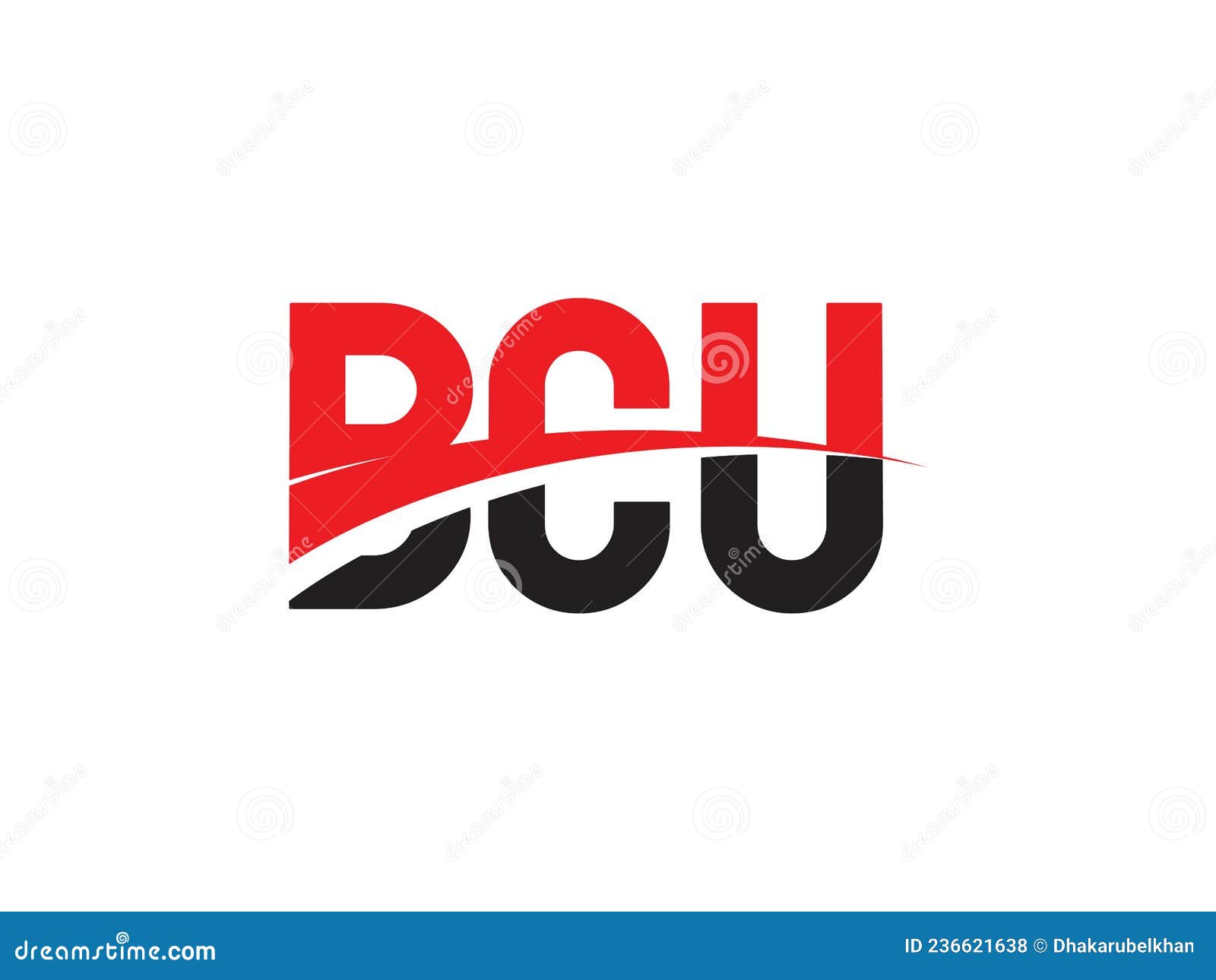BCU Letter Initial Logo Design Vector Illustration Stock Vector ...