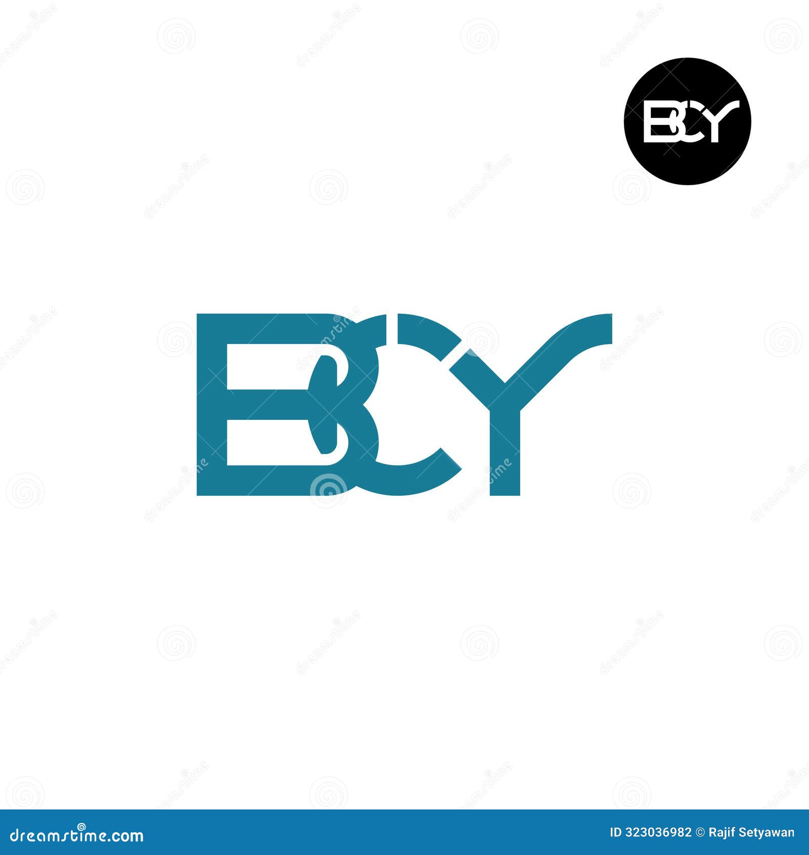 BCY Logo Letter Monogram Design Stock Vector - Illustration of initial ...