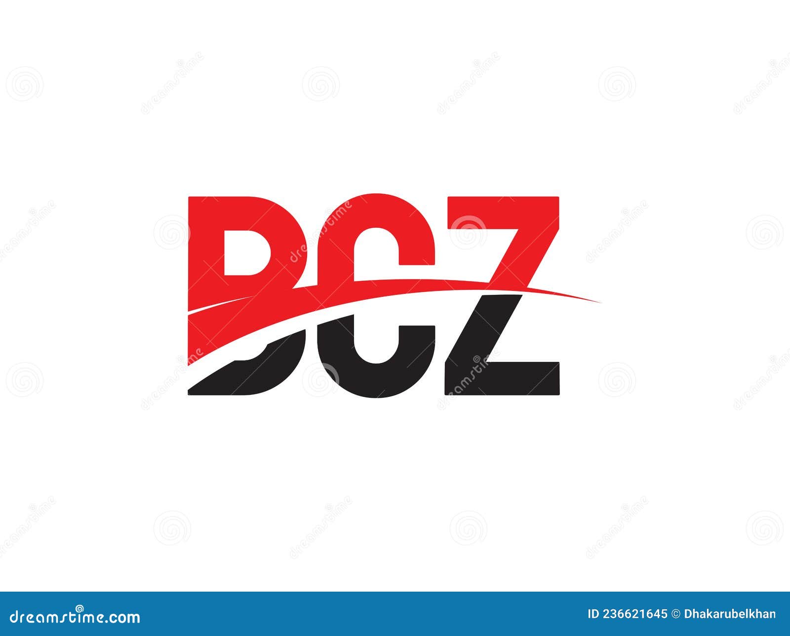 BCZ Letter Initial Logo Design Vector Illustration Stock Vector ...