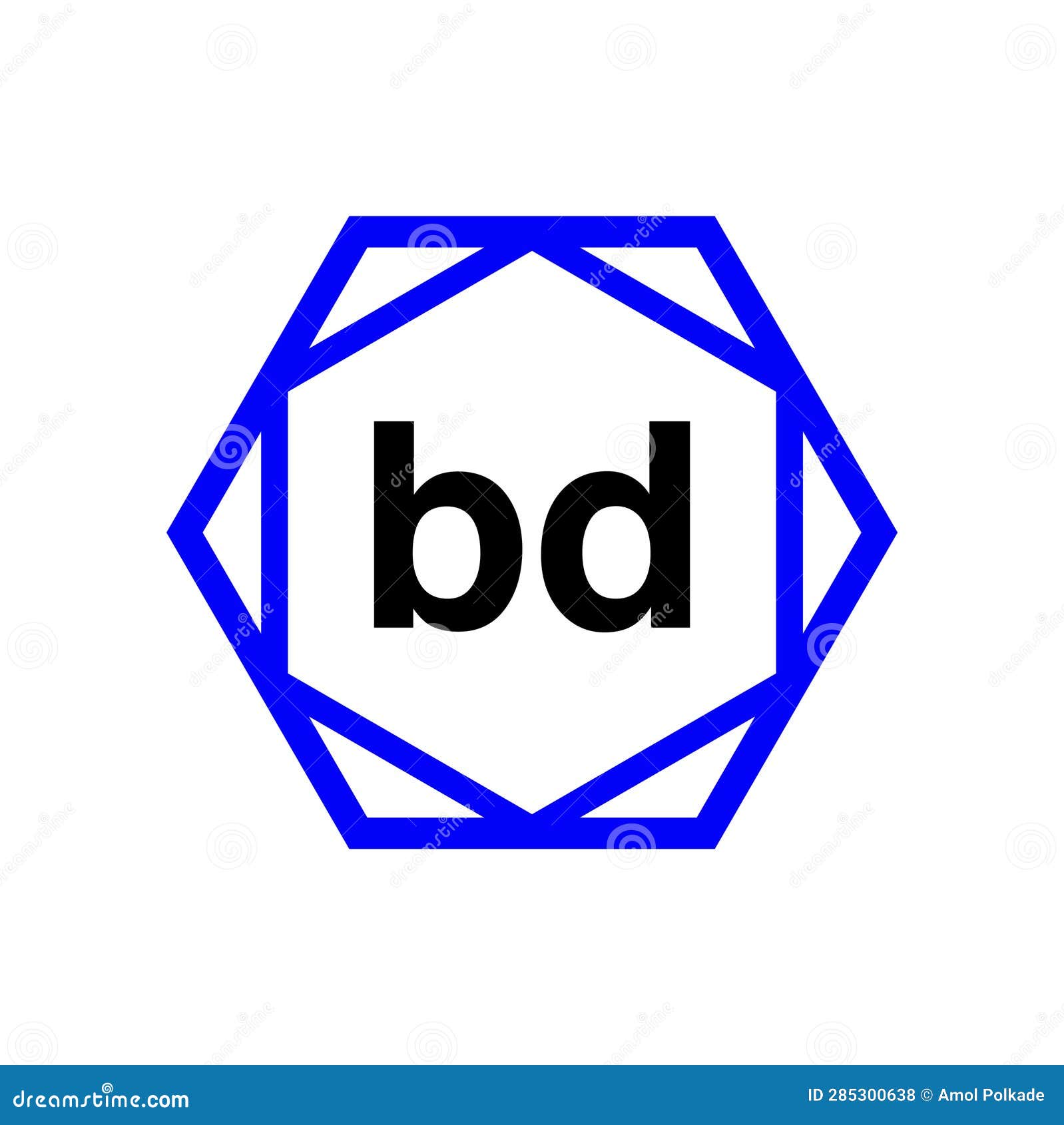 BD Company Name in Diamond Shape. BD Monogram Stock Vector ...