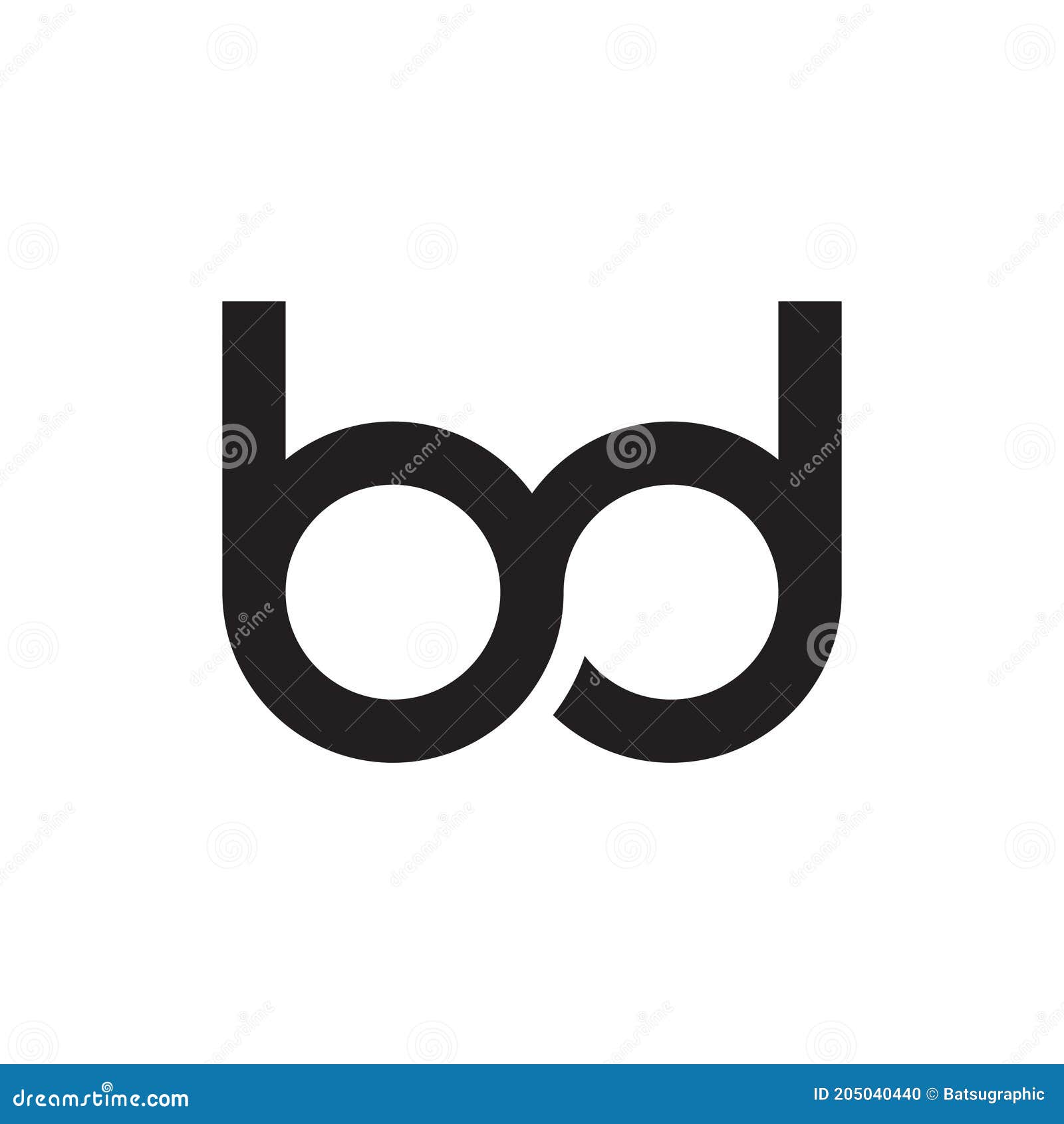 Bd Initial Letter Vector Logo Icon Stock Vector - Illustration of sign ...