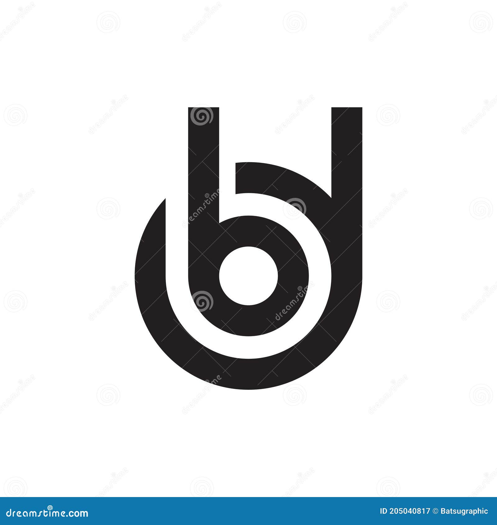 Bd Initial Letter Vector Logo Icon Stock Vector - Illustration of ...